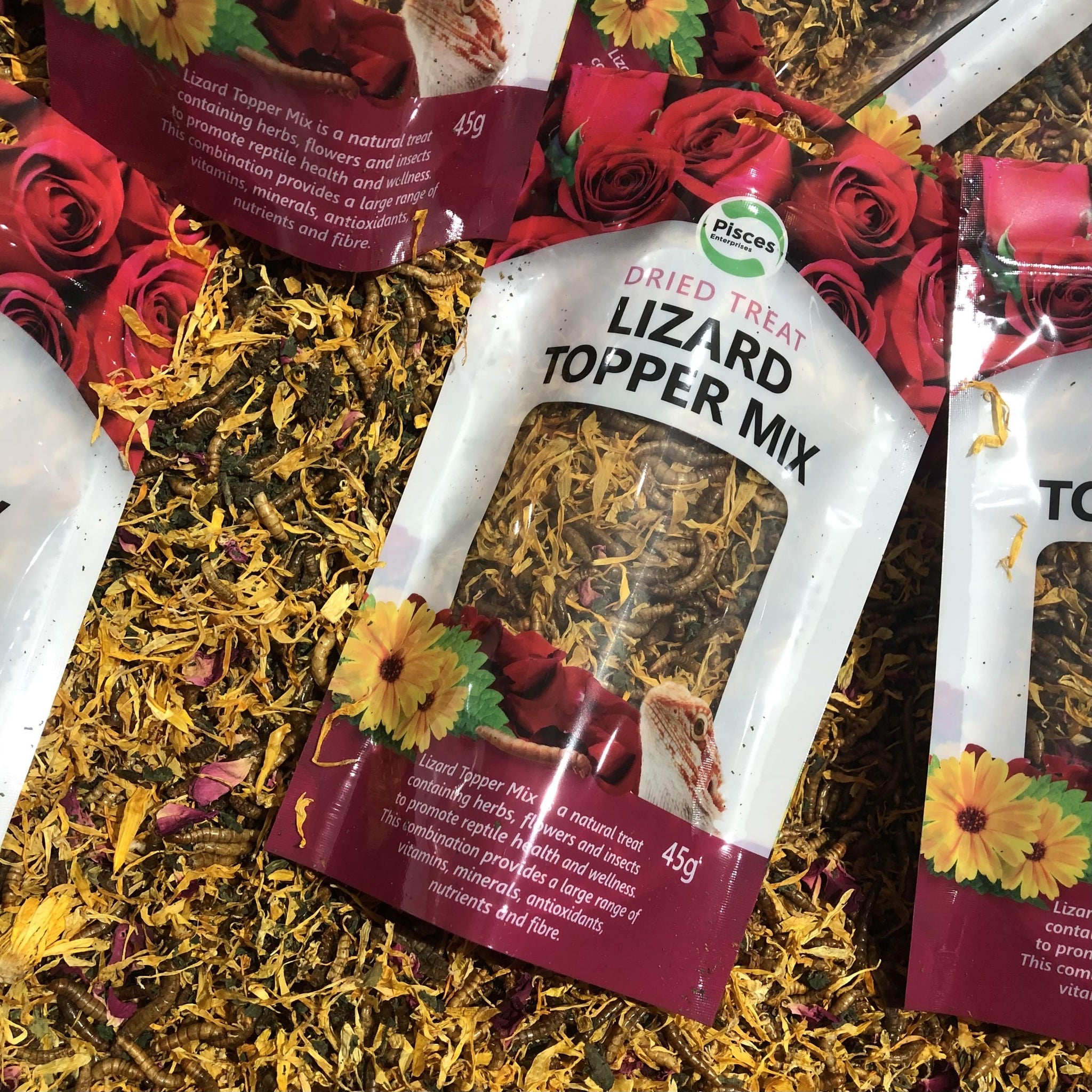 Edible Flower Treats Reptile Food Lizard Topper Mix – Reptile Realm